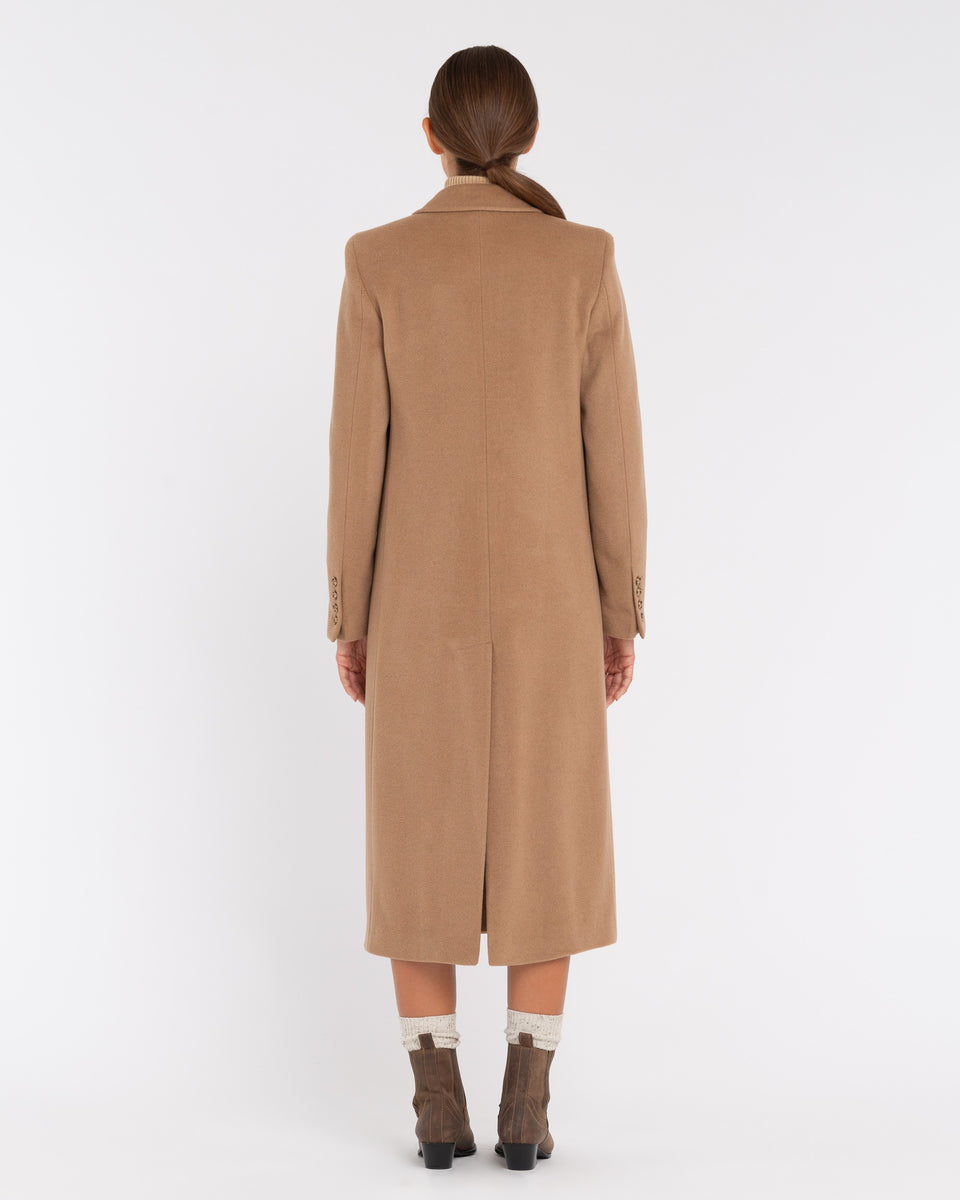 Cappotto panno in lana cashmere beige - Manuel Ritz Official